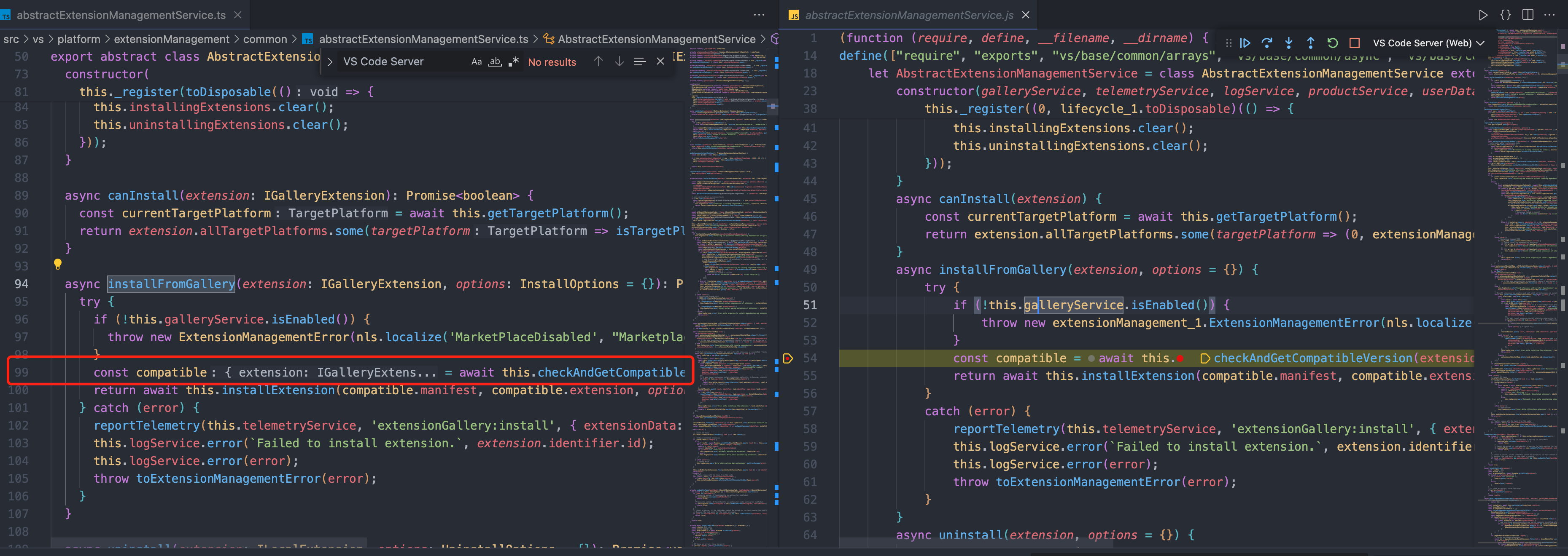 Failed to add breakpoint in ts file to debug code-OSS · Issue #179113 · microsoft/vscode · GitHub