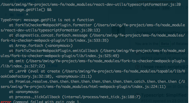 Typescriptformatter Not Work In Fork Ts Checker Webpack Plugin 0 5 0 · Issue 5966 · Facebook