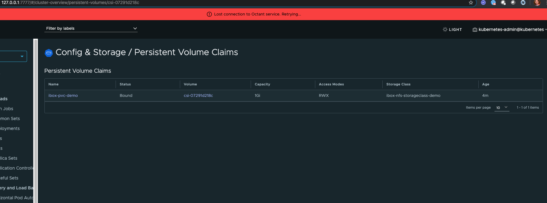 Octant crashes when trying to explore a PV · Issue #819 · vmware ...