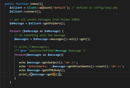 Some problem with getCc · Issue #371 · Webklex/laravel-imap · GitHub