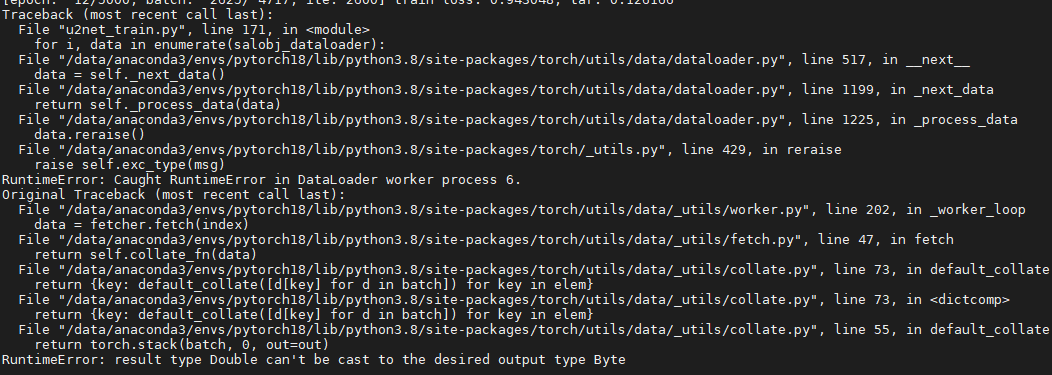 Train issue. · Issue #127 · xuebinqin/U-2-Net · GitHub