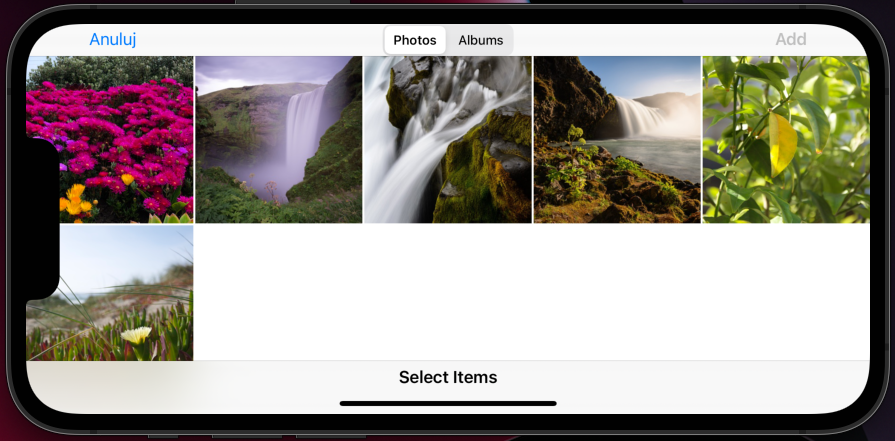 iPhone notch covers the part of the gallery · Issue #1136 ...