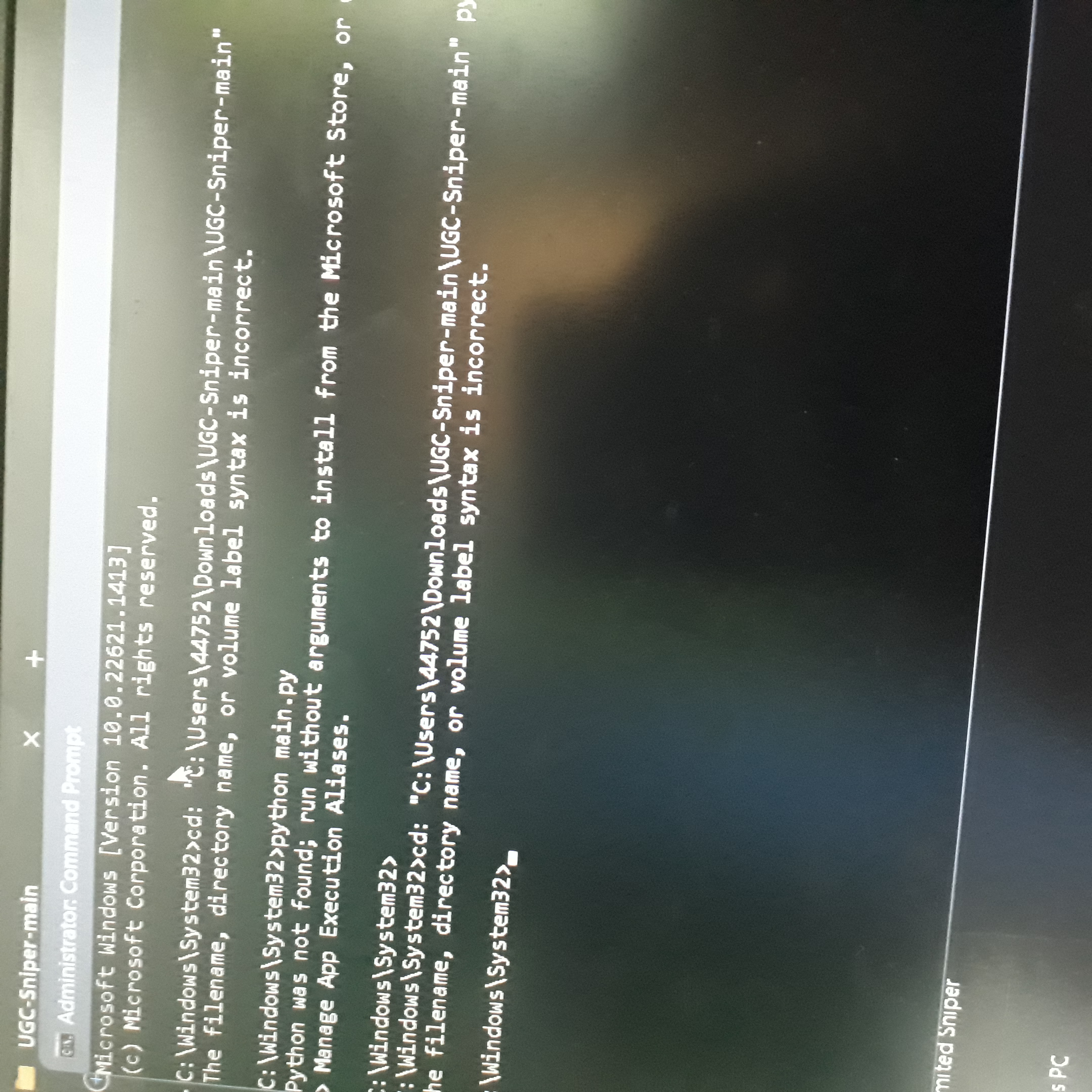 Error while running program · Issue #14 · J3ldo/UGC-Sniper · GitHub