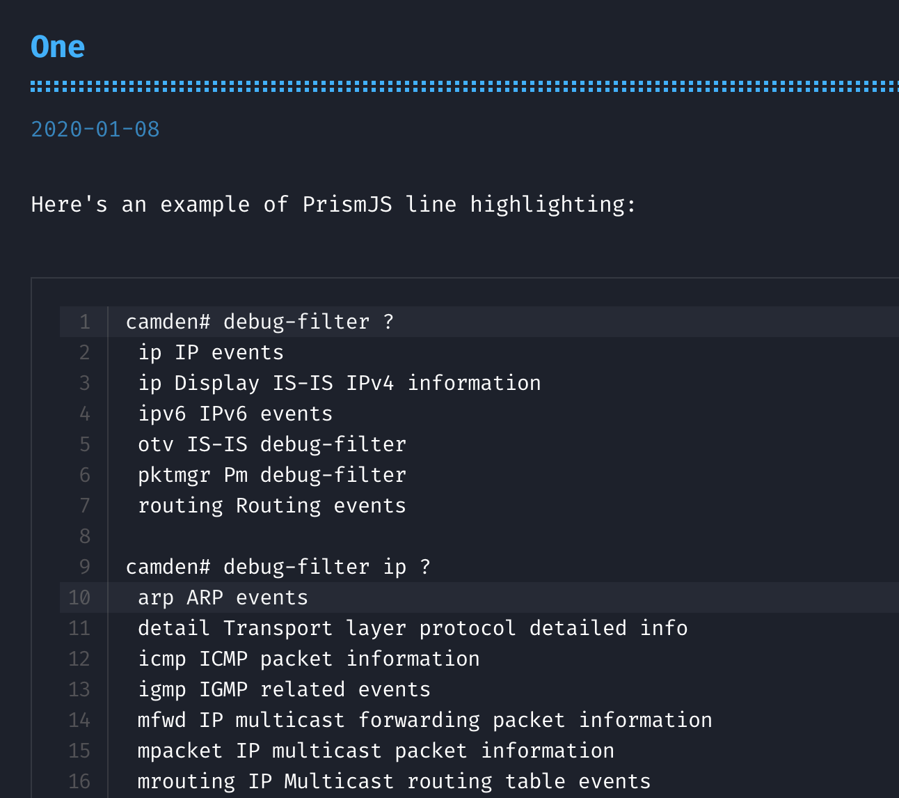 PrismJS: line numbering alignment issue · Issue #112 · panr/hugo-theme-terminal · GitHub