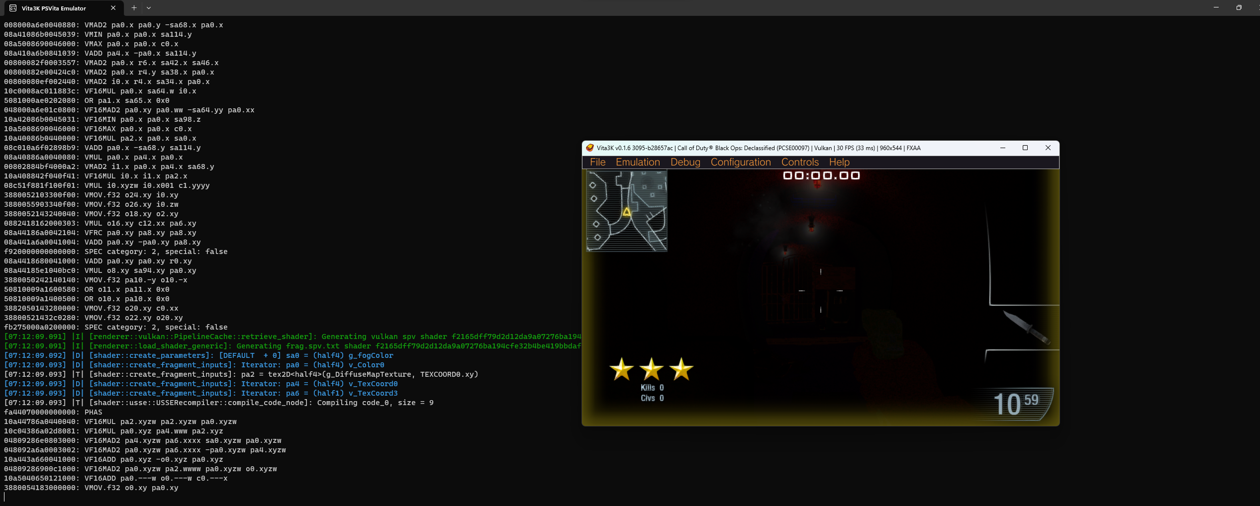 Black Ops Declassified looks like this. Just darkness and missing textures... · Issue #2482 ...