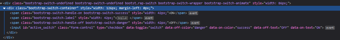 [BUG] Bootstrap Switch Button Size · Issue #2455 · ColorlibHQ/AdminLTE · GitHub