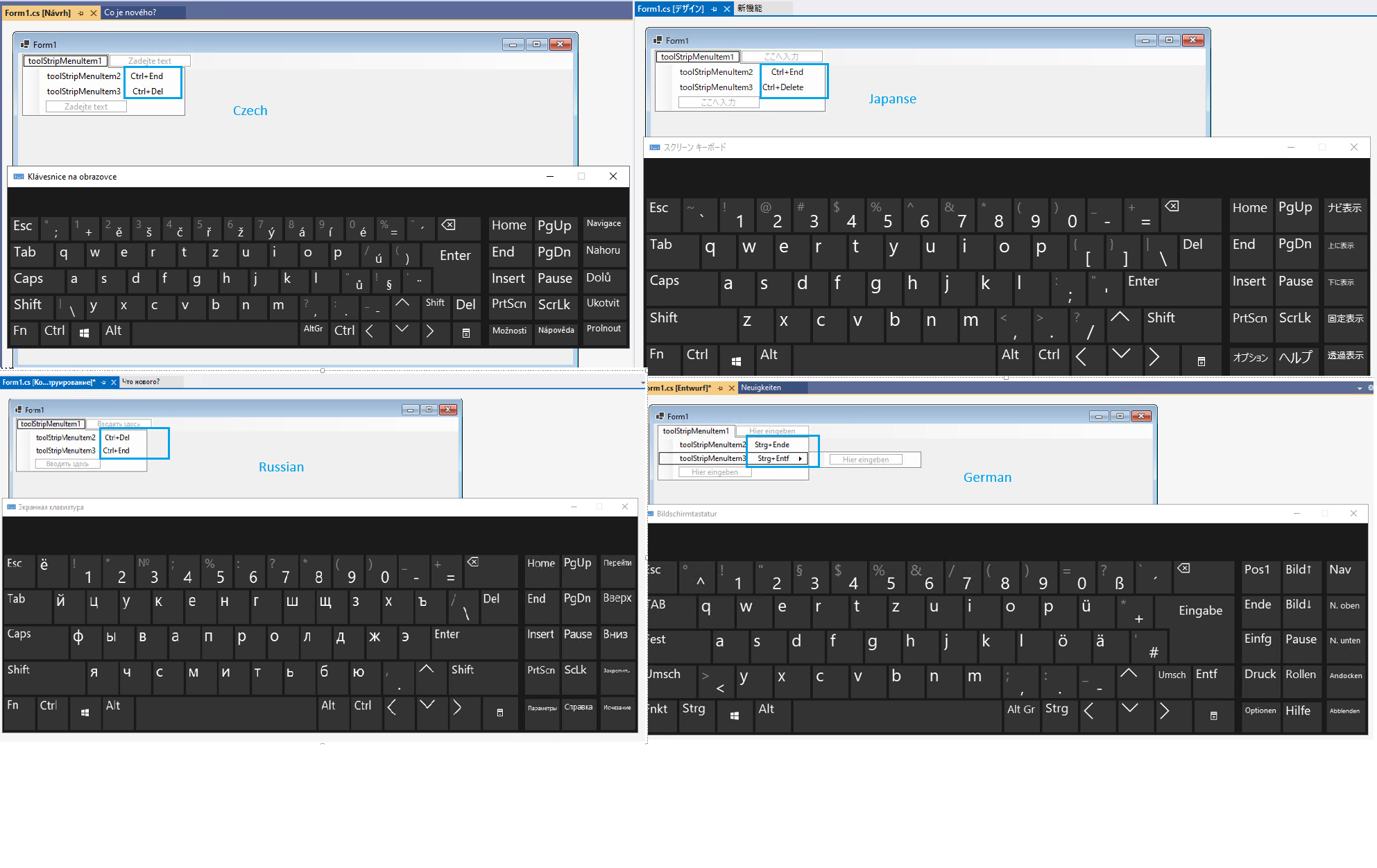 Loc Dont Translate Home Backspace End And Enter Keys In