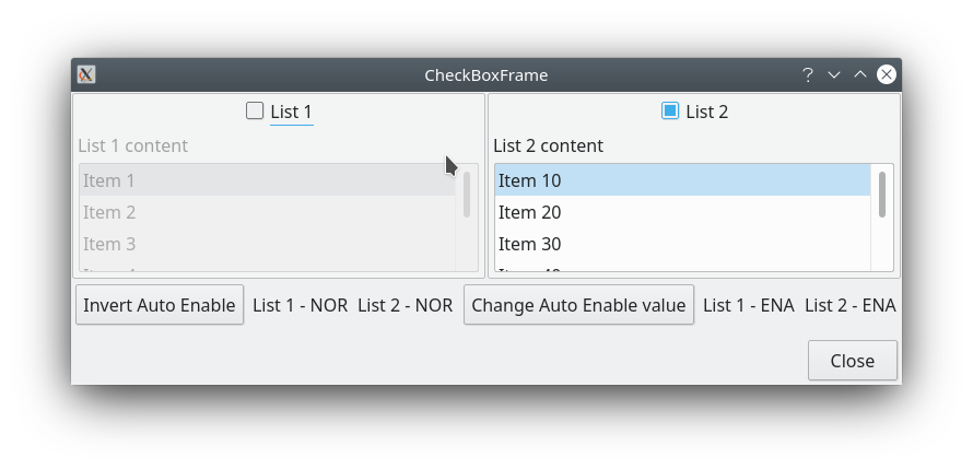 YCheckBoxFrame using AutoEnable and InvertAutoEnable properties · Issue #45 · libyui/libyui · GitHub