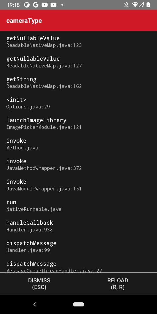 [Bug]: launchImageLibrary needs cameraType to be set · Issue #1650 · react-native-image-picker ...