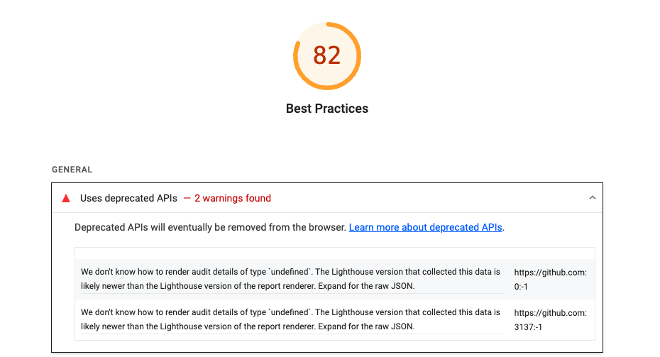 Lighthouse not rendering details for Expect-CT deprecated APIs · Issue #14467 · GoogleChrome ...