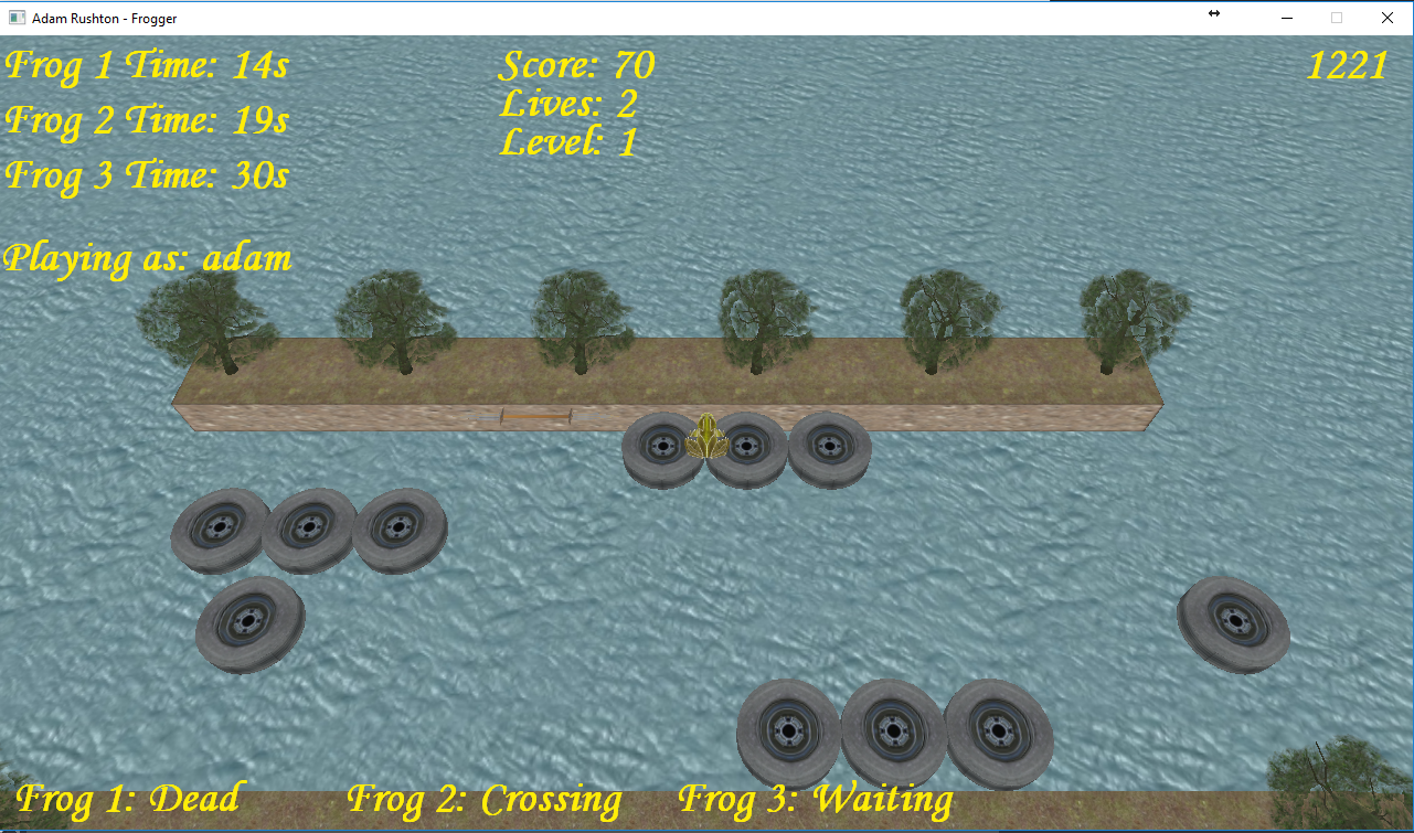 GitHub - adamrushton/Frogger-Game: C++ using TL Engine