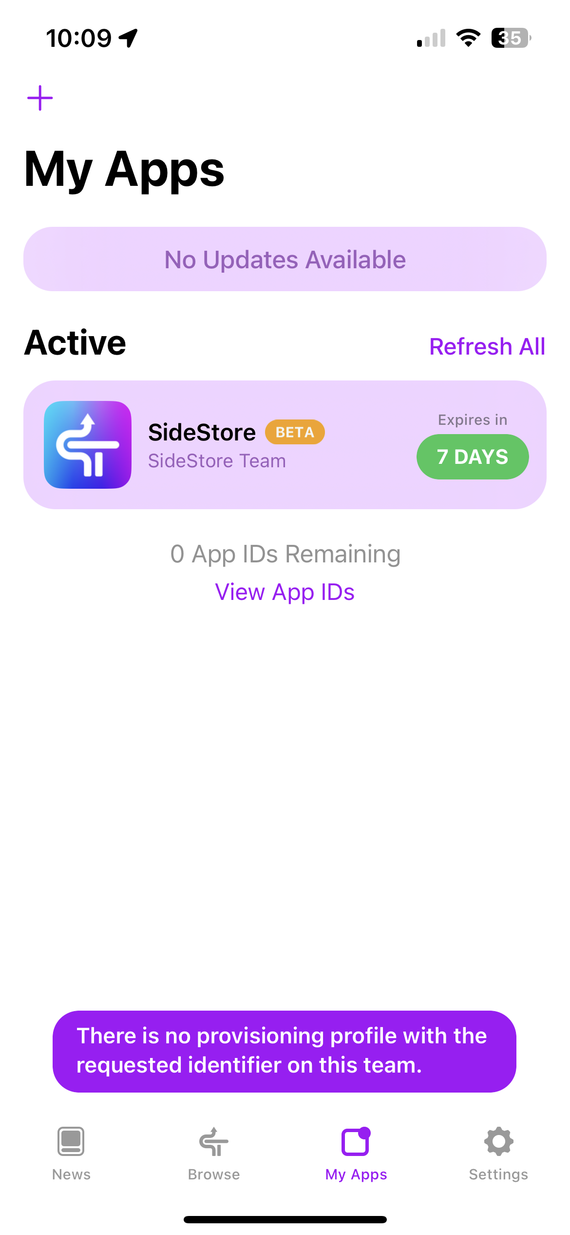 Bug · Issue 307 · Sidestoresidestore · Github