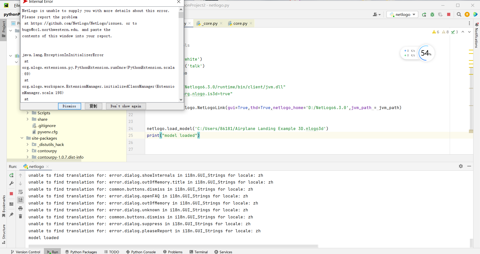 Load 3D models by pyNetlogo · Issue #71 · quaquel/pyNetLogo · GitHub