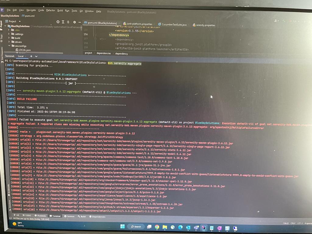 Serenity 3612 Cucumber Junit5 Failed To Execute Goal Renity Bddmavenplugins 1903