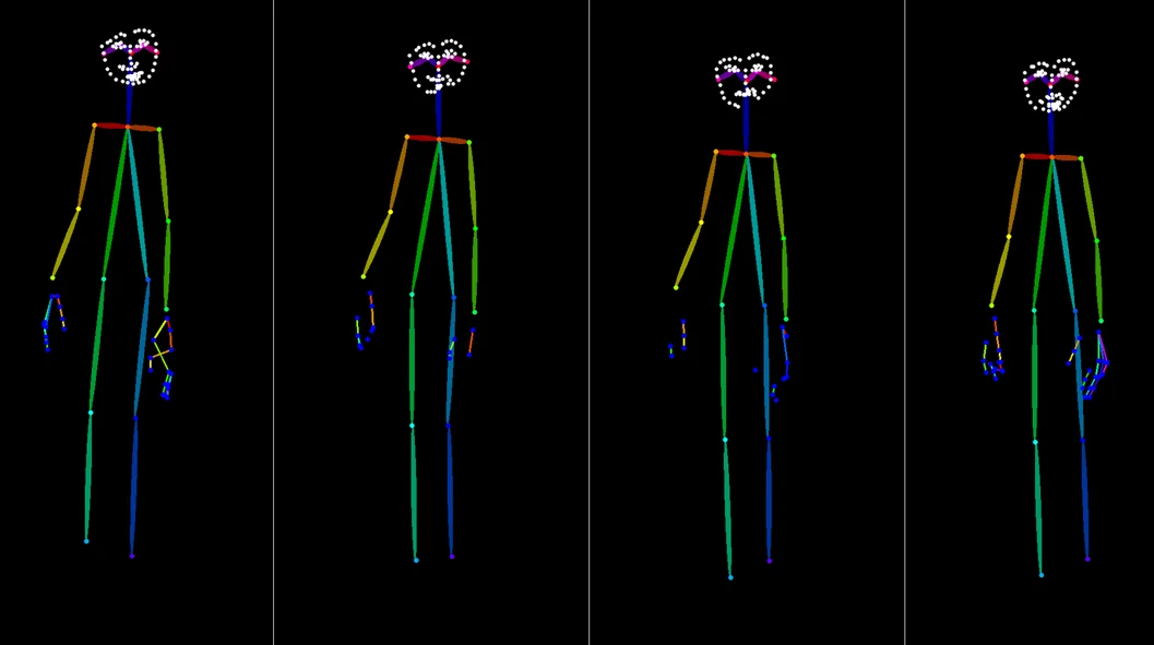 I'm not able to get walk cycle pose correct probably due to open pose ...