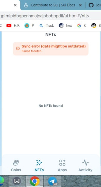Wallet dont show balances, and dont running well. · Issue #10686 · MystenLabs/sui · GitHub