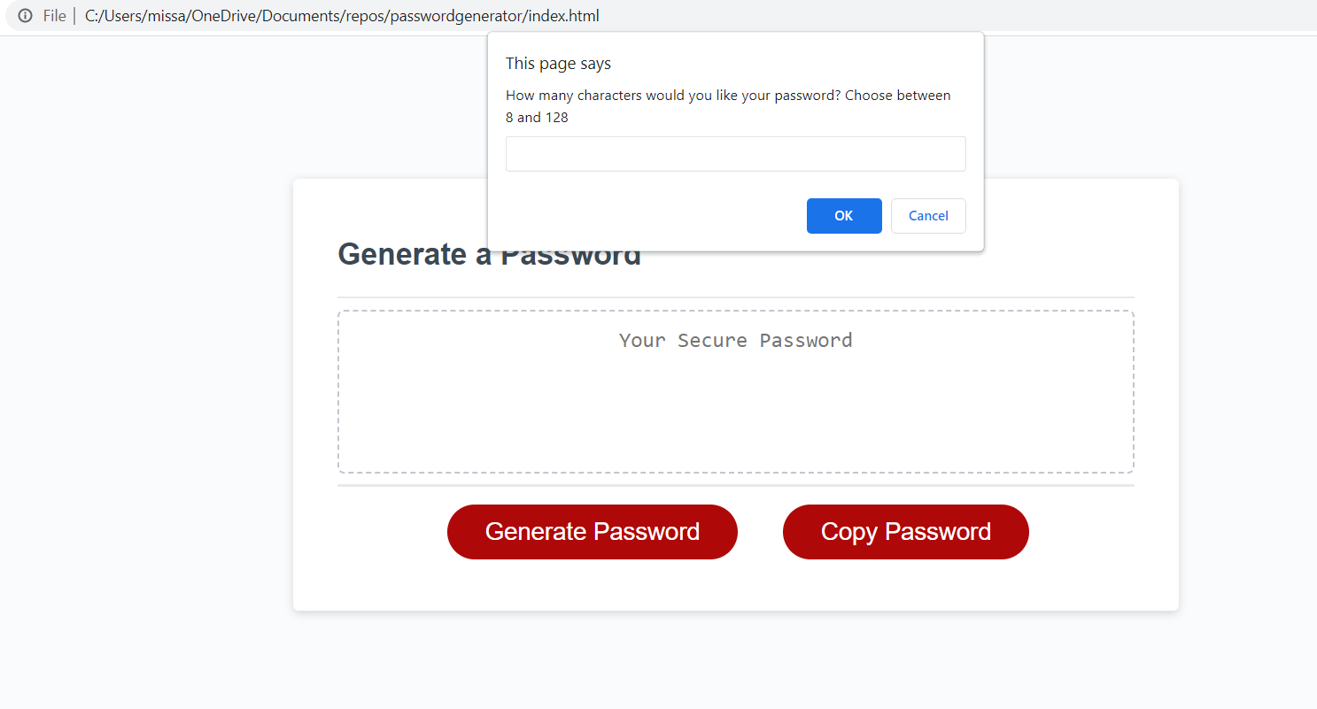 Github Annemarywynter1986 Passwordgenerator