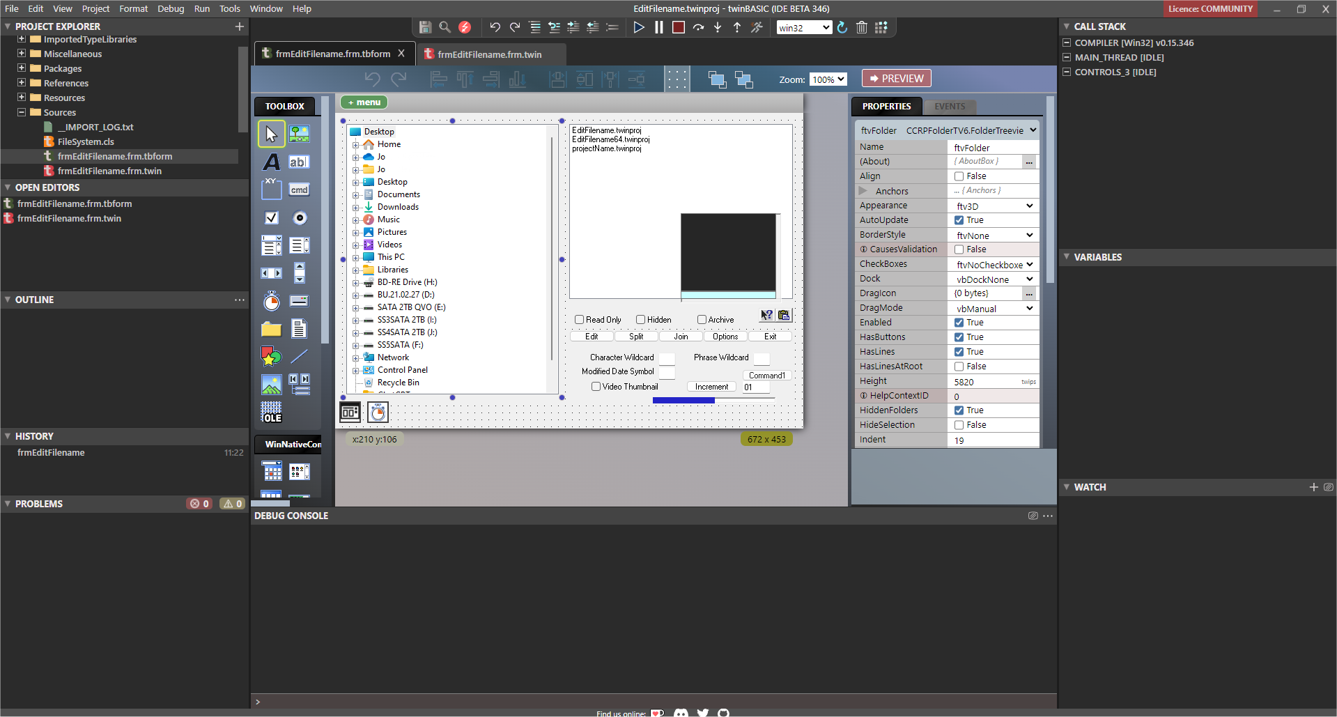 OCX compiles / runs correctly, however Mouse events unrecognized in IDE · Issue #1605 ...