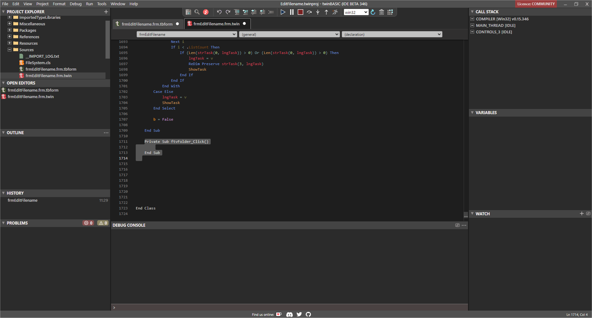OCX compiles / runs correctly, however Mouse events unrecognized in IDE · Issue #1605 ...