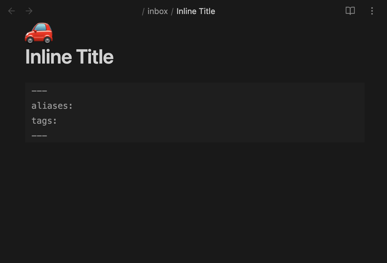Showing icon in front of inline title · Issue #190 · FlorianWoelki/obsidian-iconize · GitHub