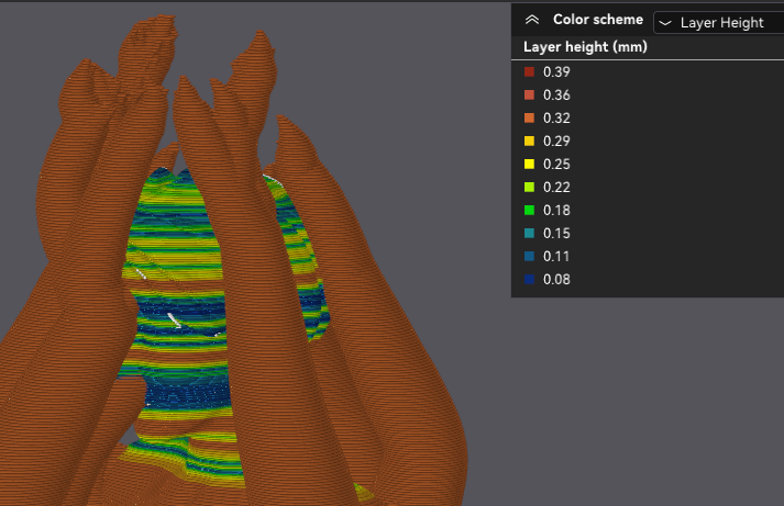 Organic support gets confused by adaptive layer height · Issue #2062 · SoftFever/OrcaSlicer · GitHub