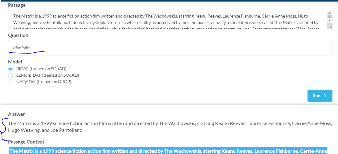 AllenNLP retreived answer span confidence score · Issue #1265 · allenai/allennlp · GitHub
