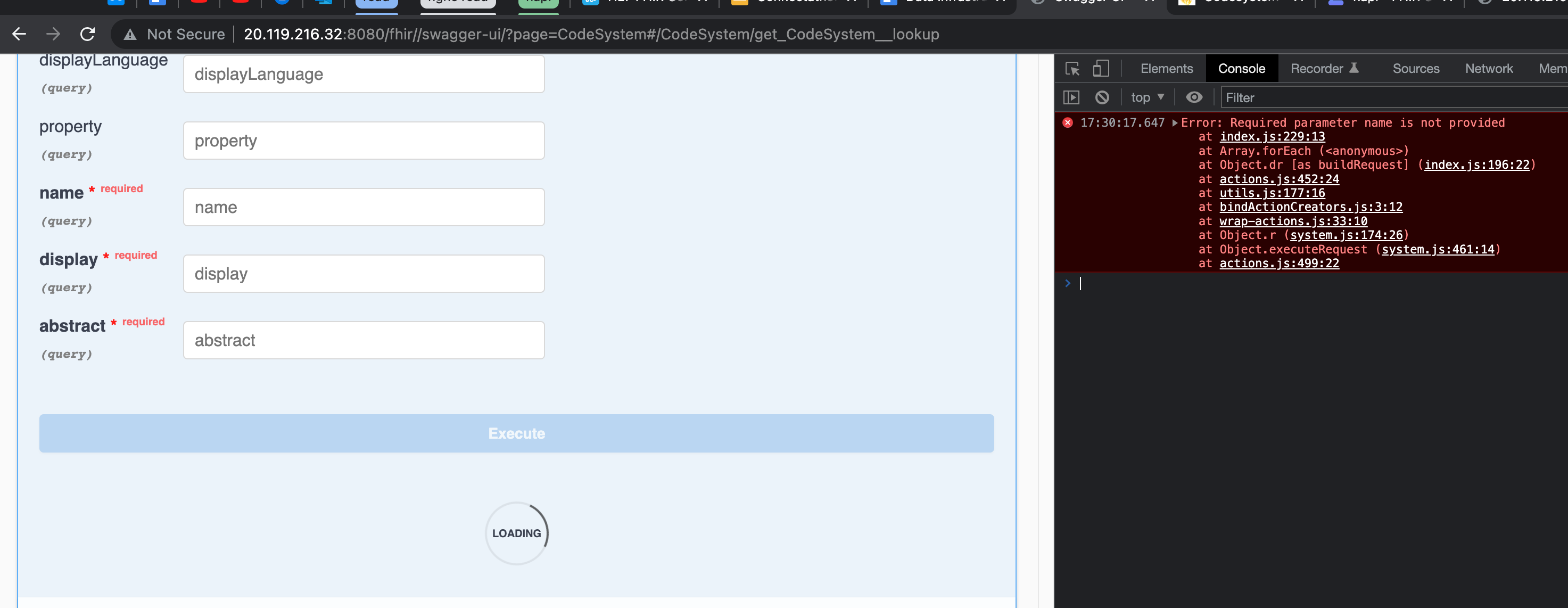 Swagger: CodeSystem$lookup: (1) requires non-required params, (2) and doesn't use them · Issue ...