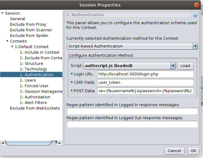 ZAP API does not support space characters for authMethodConfigParams parameter (Authentication ...
