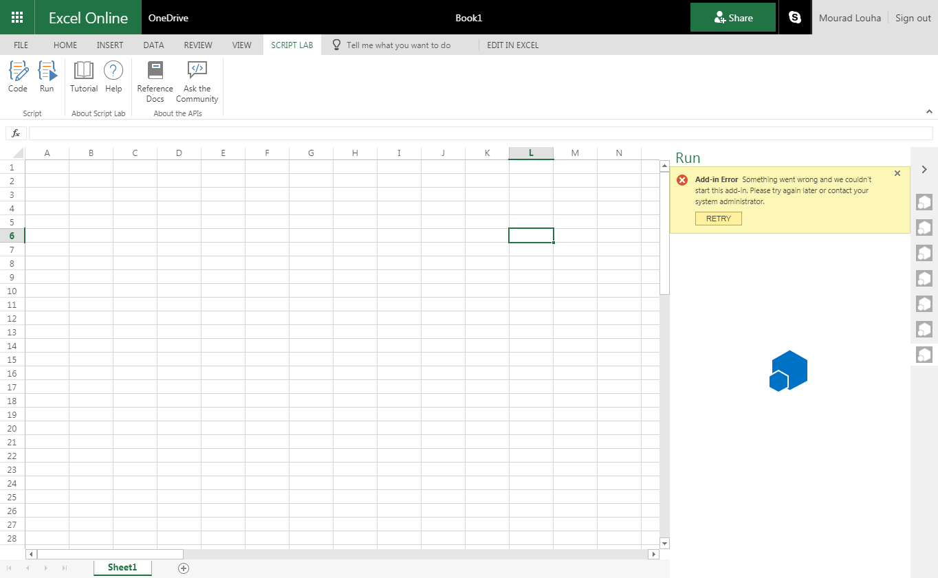 Script Lab Task Panes can appear multiple times in Excel Online · Issue ...