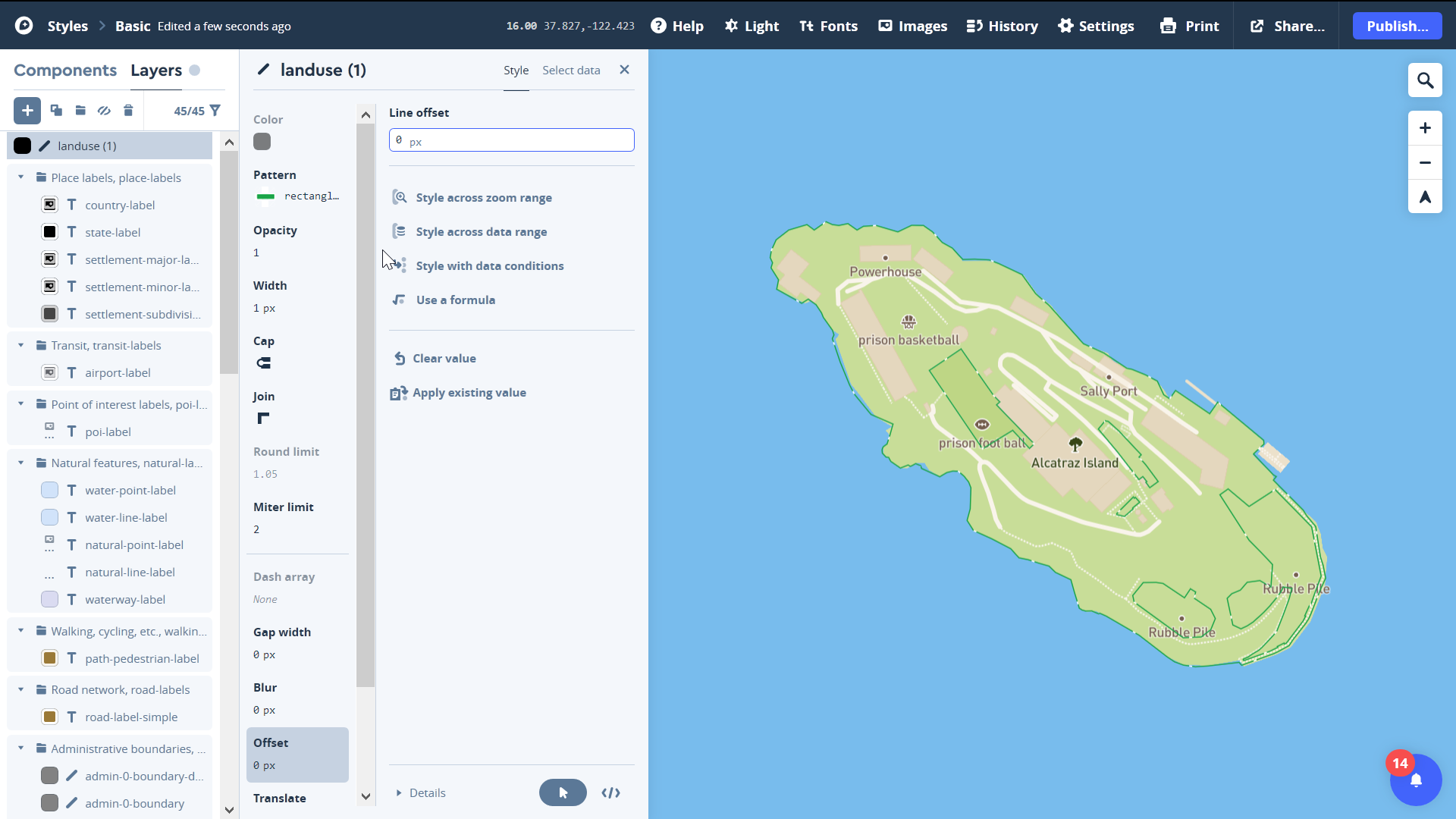 line pattern with large offset creates bogus lines · Issue #9166 ...