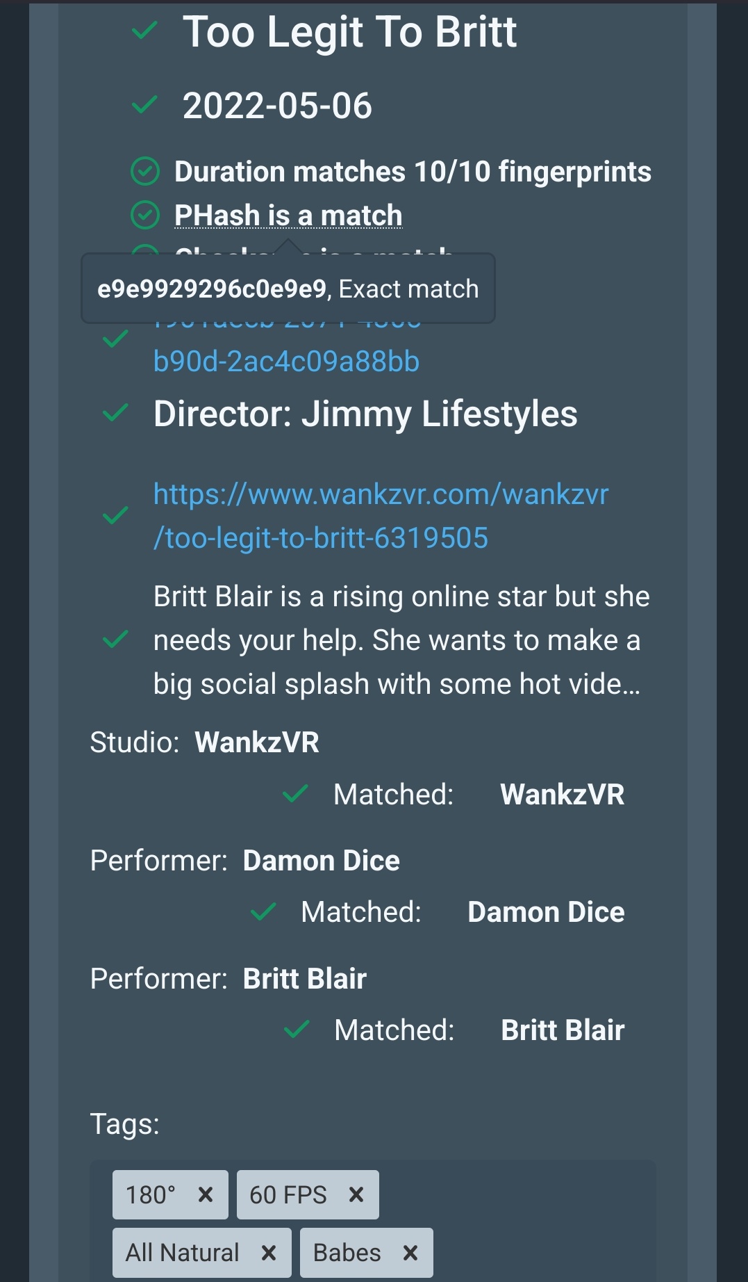 Tagger does not default to most likely match · Issue #3695 · stashapp/stash · GitHub