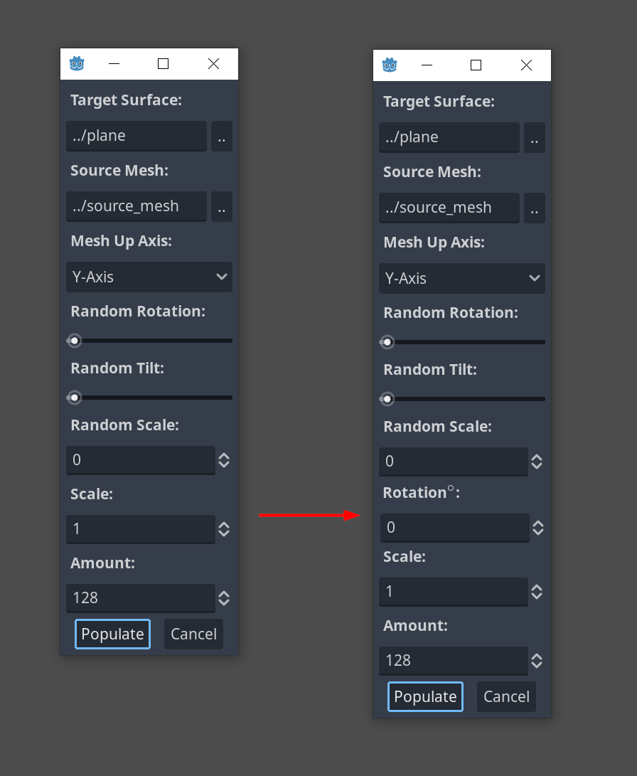 Add rotation to MultiMesh population window · Issue #5277 · godotengine/godot-proposals · GitHub