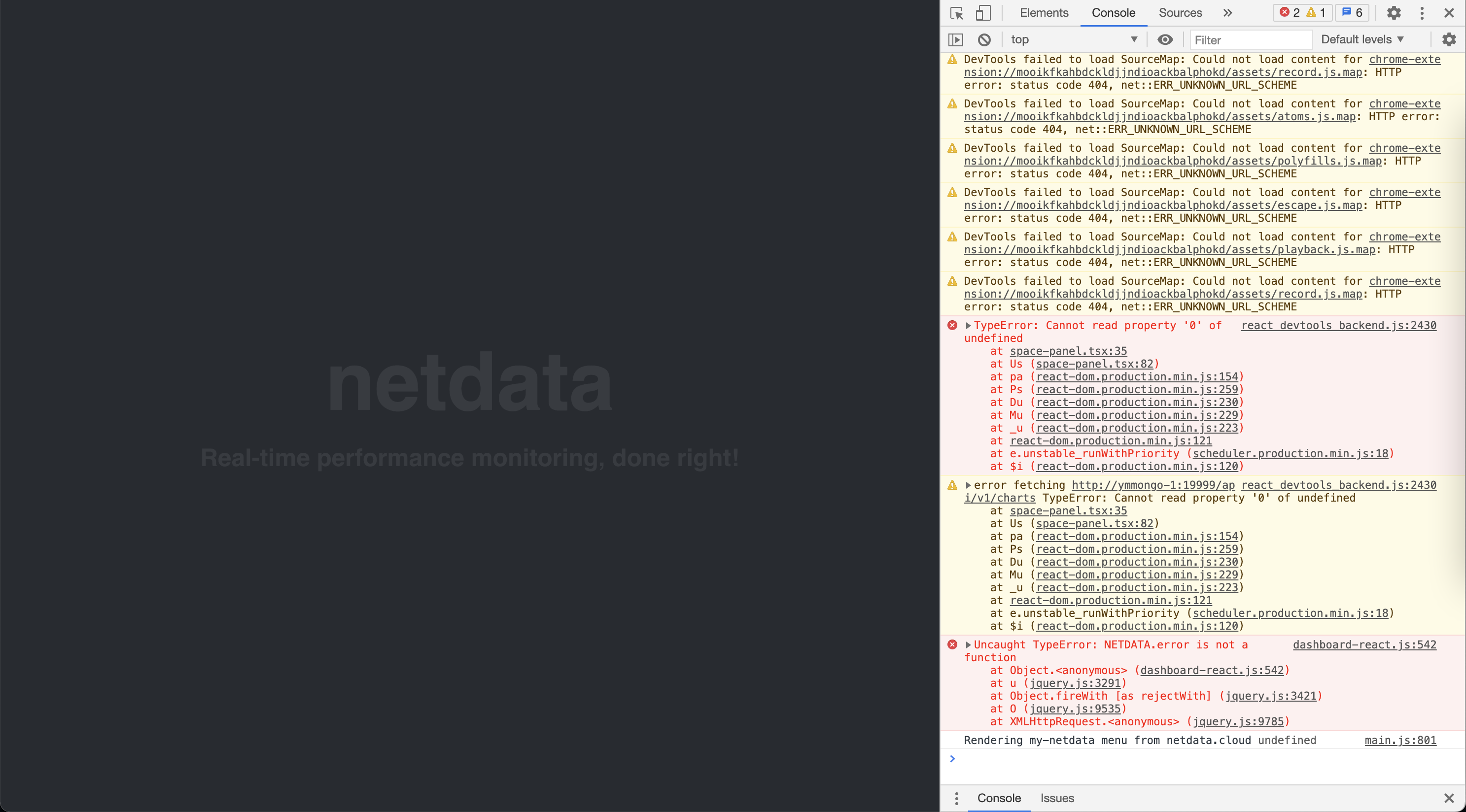 GUI shows splash screen but no charts · Issue #10625 · netdata/netdata · GitHub