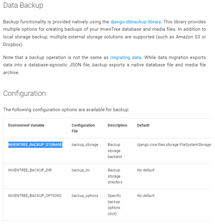 move/locate/relocate database · Issue #4690 · inventree/InvenTree · GitHub