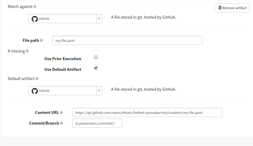 SpEL expression not evaluated in special case with artifacts · Issue ...