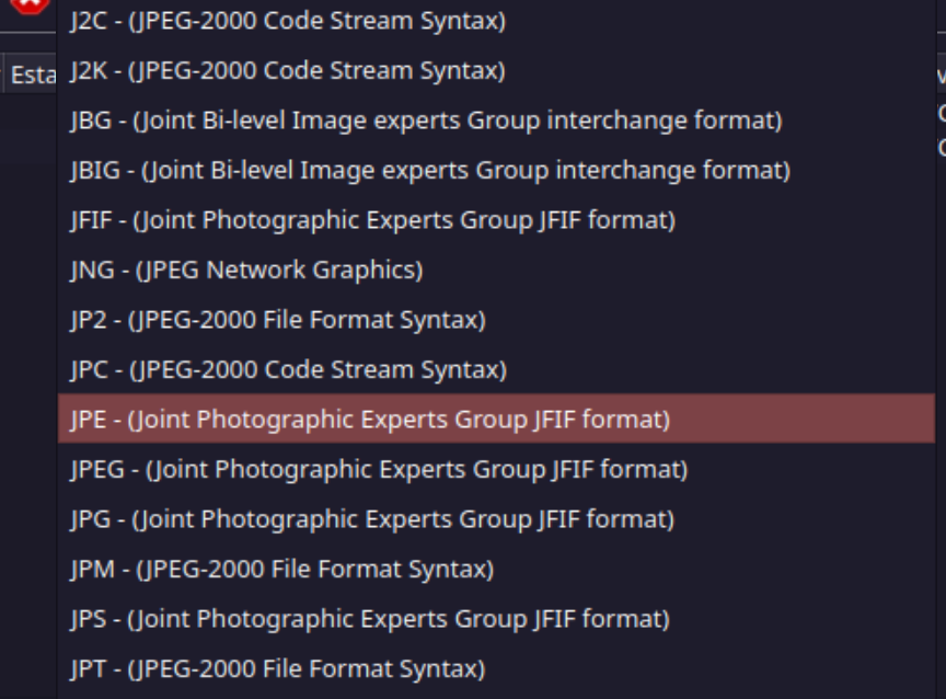 4 versions of "Joint Photograpihic Experts Group JFIF format" but not ...