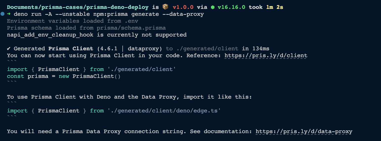 deno prisma generated not work · prisma prisma · Discussion #16253 · GitHub