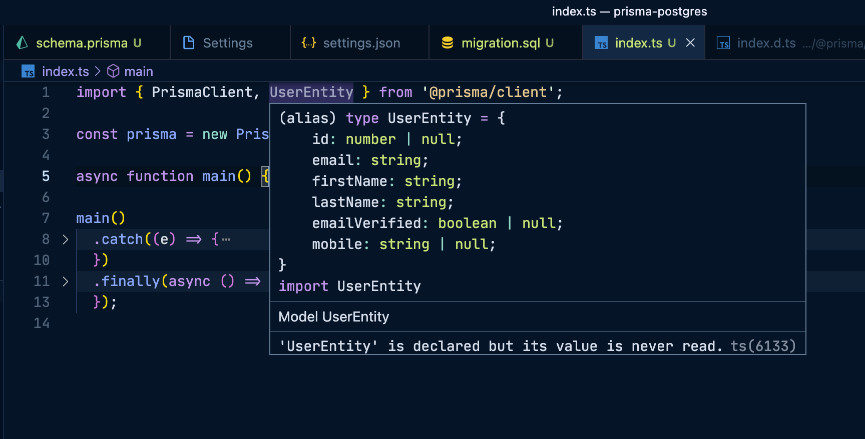 prisma-client-js not generating the optionals fileds for typescript project. · prisma prisma ...