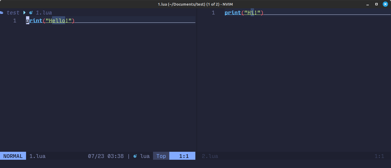 When using default diff, symbol_in_winbar only appears for the leftmost window · Issue #1206 ...