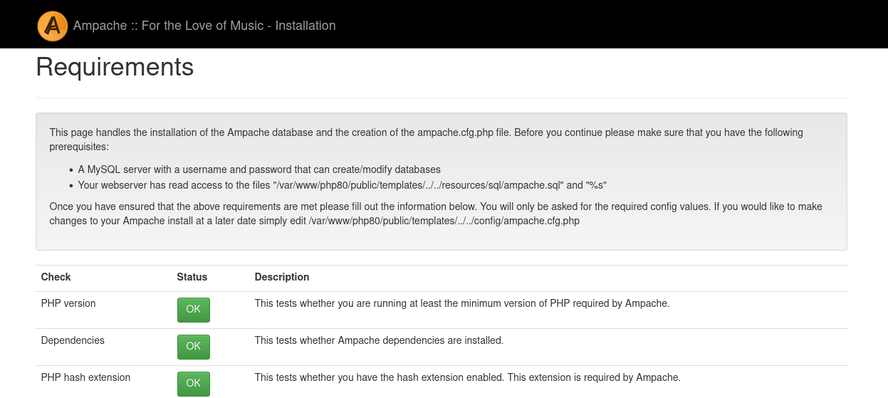 Install Ampache On Ubuntu2204 Ampacheampache Github Wiki