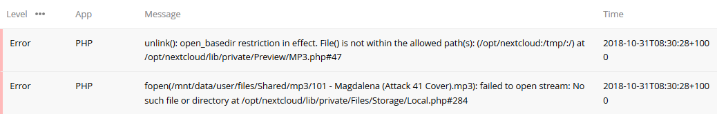 mp3 with brackets in name doesn't open in web or preview/download from ...