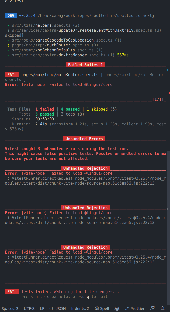 Tests Hang Infinitely With 0 25 5 When Dependency Is Missing Fail As Expected On 0 25 4 · Issue