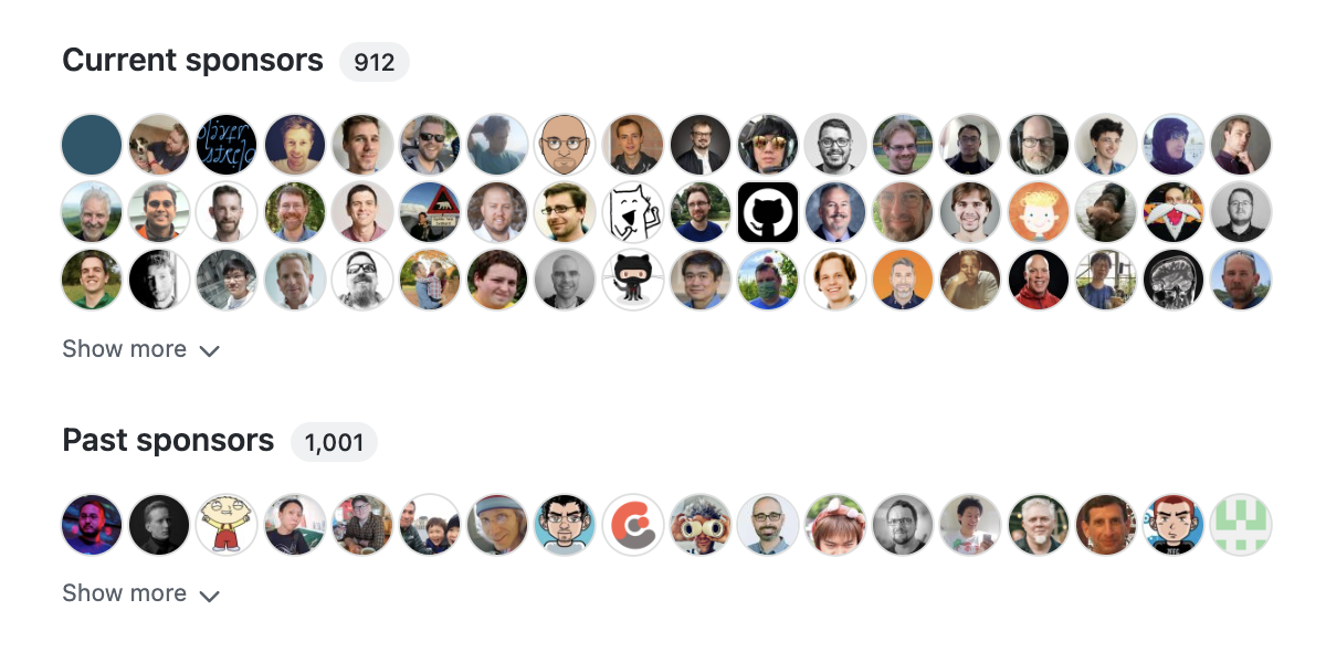 Displaying Past and One-time Sponsorships - GitHub Changelog