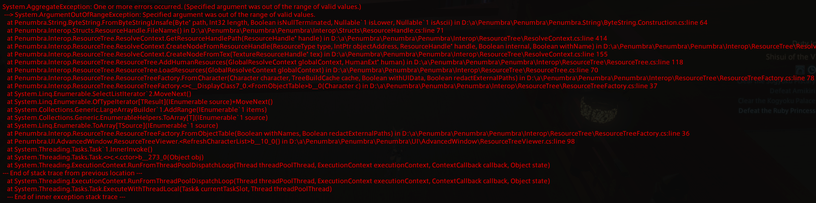Accessviolationexception When Transformed In To A Monster · Issue 342 · Xivdevpenumbra · Github