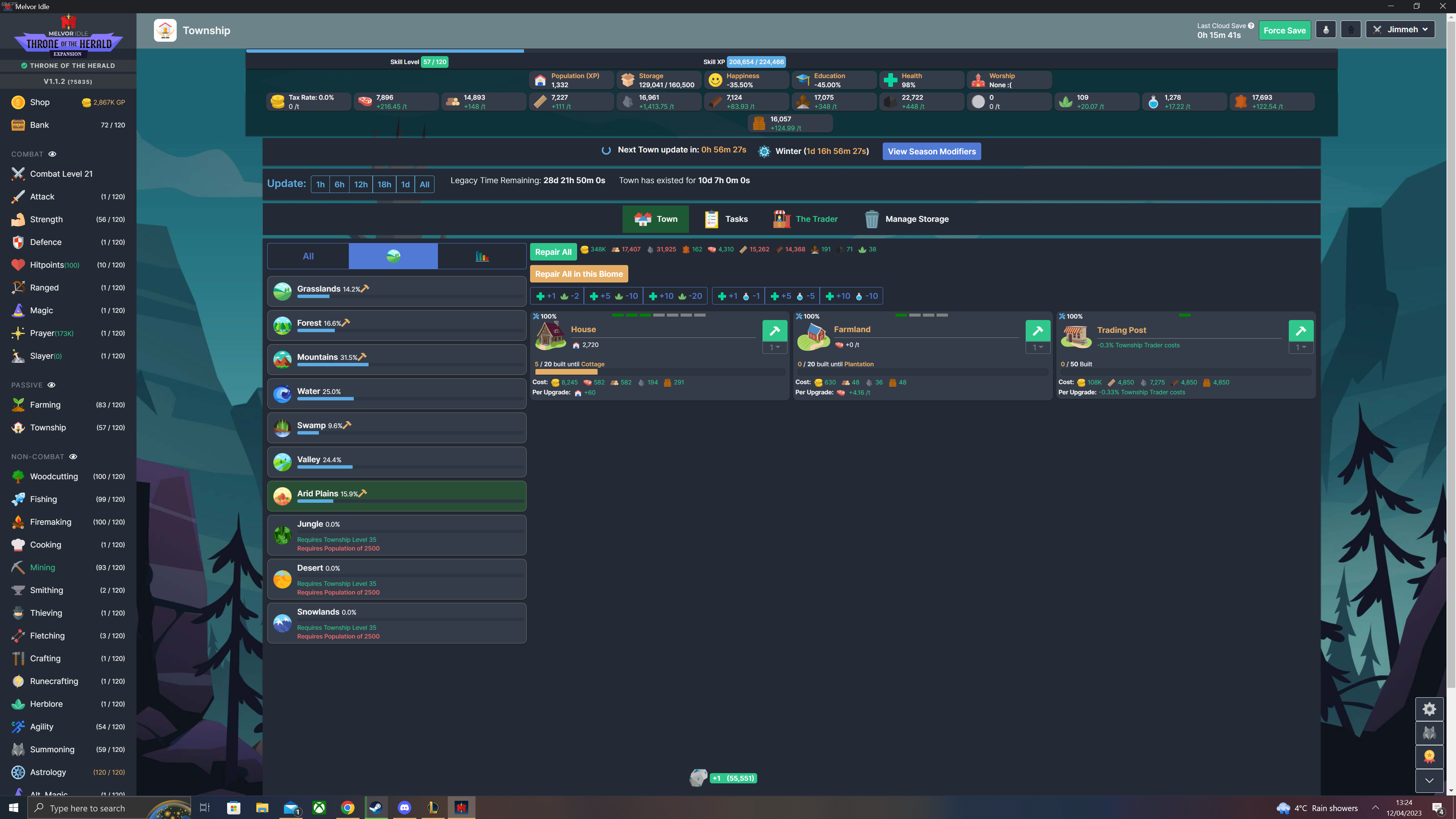 [Bug]: Township population wrong · Issue #3314 · MelvorIdle/melvoridle.github.io · GitHub