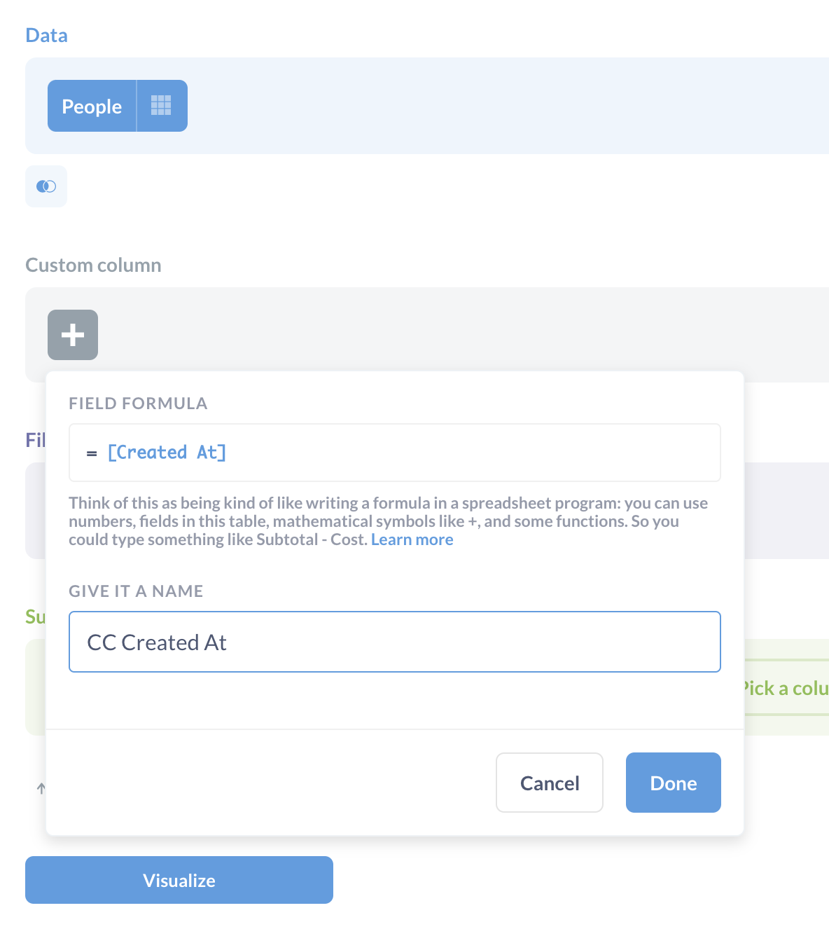 Adding an "on" date filter without a specific time to a custom date column returns no results ...