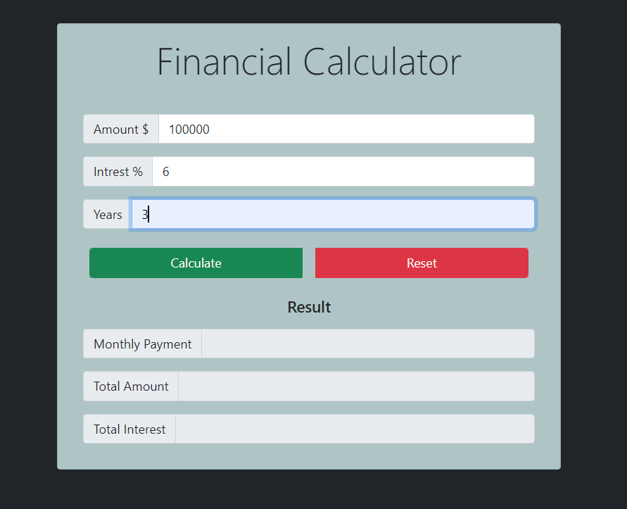 GitHub - kpate16/Workshop1FinancialCalculator