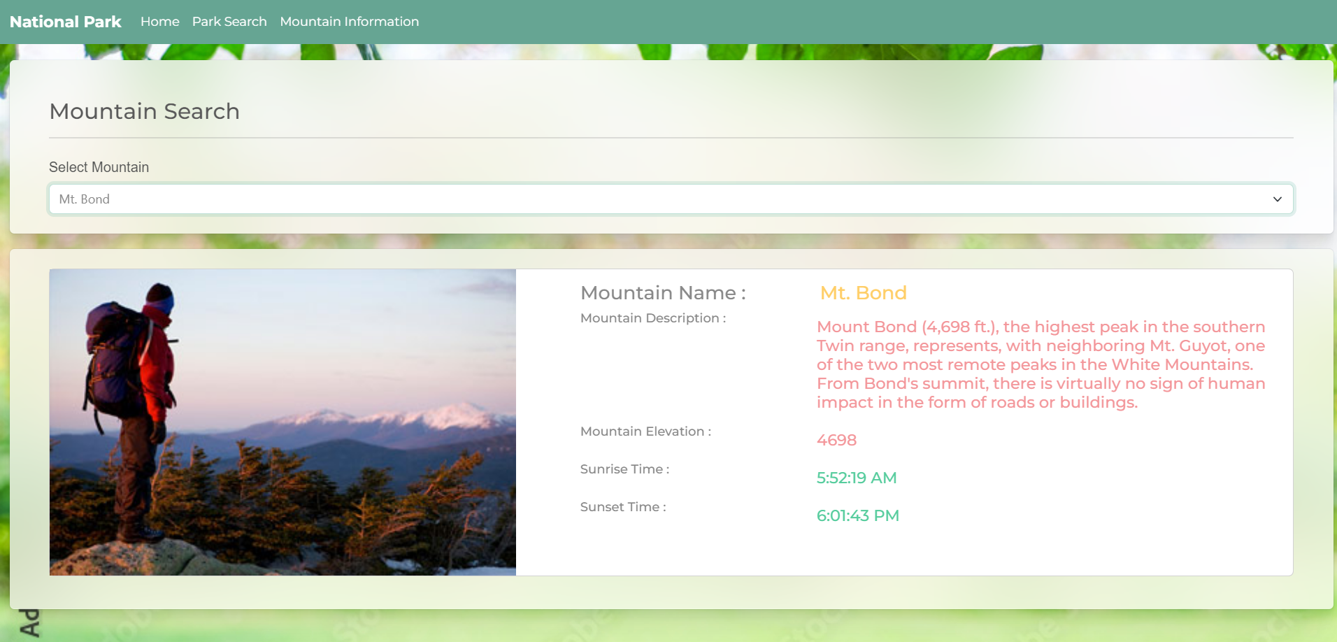 GitHub - kpate16/capston2-nationalpark