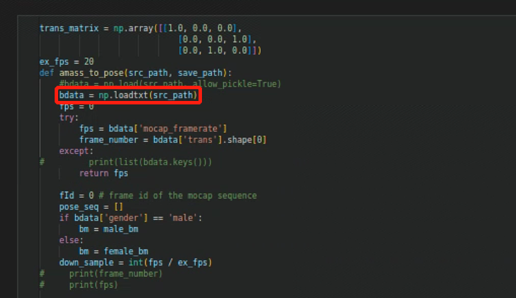 Error when running raw_pose_processing.ipynb · Issue #70 · EricGuo5513/HumanML3D · GitHub