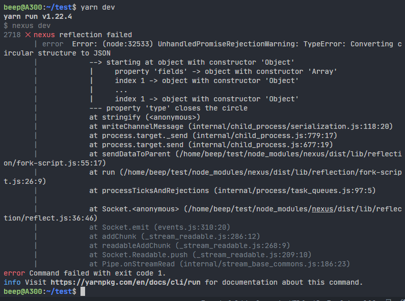Nexus Plugin Prisma080 Next Broken On Nexus0210 · Issue 815 · Prisma Labsgraphql